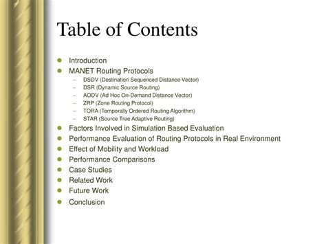 Ppt Performance Evaluation Of Routing Algorithms In Wireless Mobile Ad Hoc Networks Powerpoint