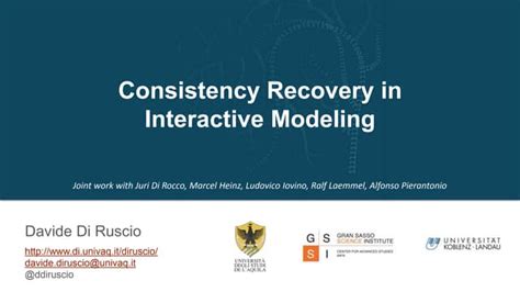 Consistency Recovery In Interactive Modeling Pptx Graphics Software