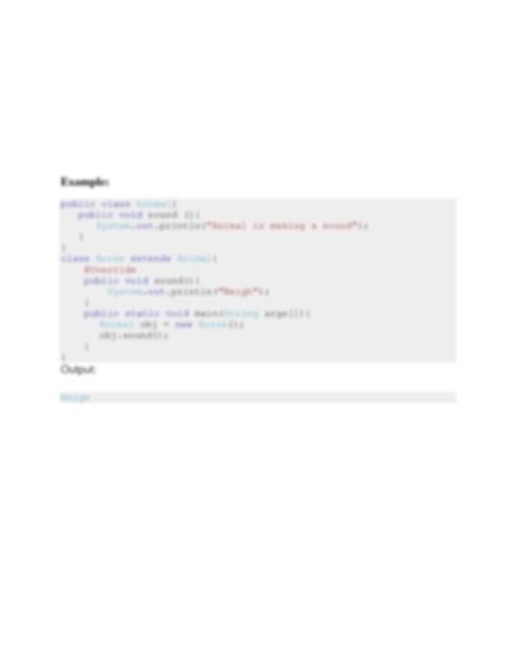 SOLUTION Polymorphism Assignment With Example Studypool