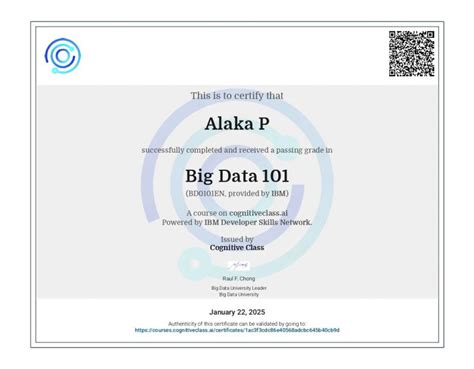 Alaka P On Linkedin Bigdata Ibm Cognitiveclass Lifelonglearning