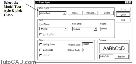 How To Create And Modify Text Styles Tutorial AutoCAD