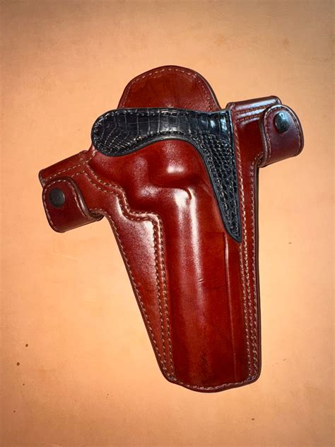 Colt Python 6 Deluxe Lined Model 1 Holster Palmetto Leather