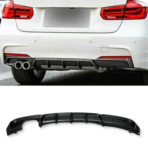 Rear Diffuser M Performance Style Carbon Look For Bmw 3 Series F30 F31