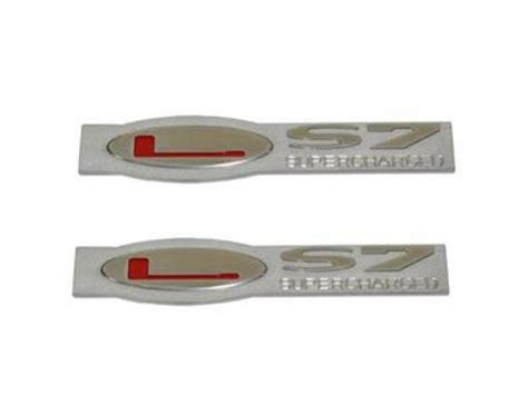 05 13 Ls7 Billet Emblem Set Of 2 Corvette Depot