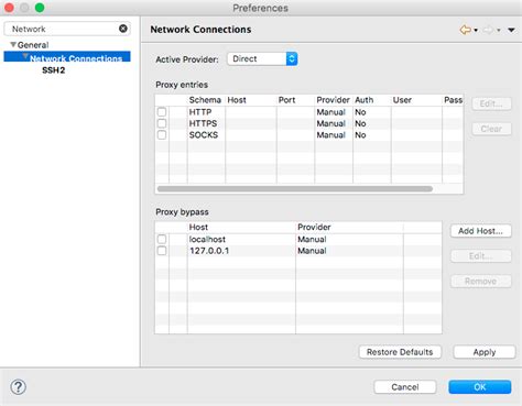 Eclipse Native Proxy Setting Goes Missing Breaking Network