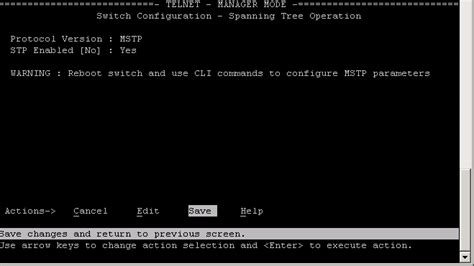 Enabling Spanning Tree Stp On An Hp Procurve Switch
