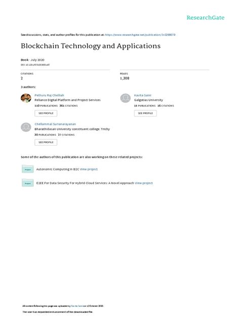 Blockchain Technology And Applications Pdf Distributed Computing
