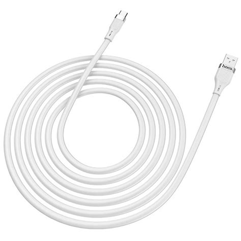 ٩ ͡๏̯͡๏ ۶ ЗДЕСЬ Дата кабель Hoco U72 Forest Silicone Type C 1 2М Белый
