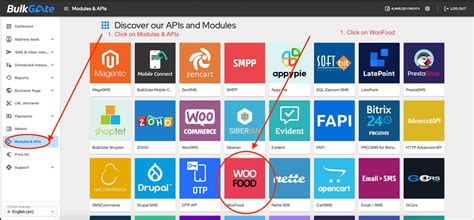 Configure Bulkgate With Woofood Wpslash