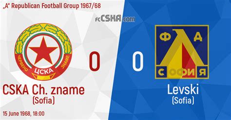 Cska „cherveno Zname Sofia Levski Sofia 00 15 June 1968 1800 — A Cska Sofia