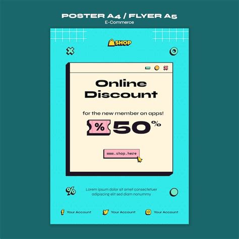 Free Psd Retro E Commerce Facebook Template