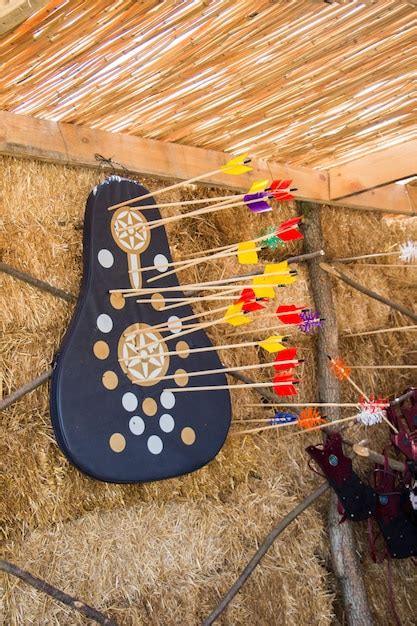 Premium Photo Old Style Old Wooden Arrows