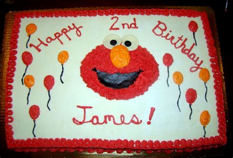 Elmo Birthday Sheet Cake Ideas