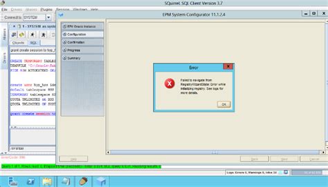 Hyperion Epm Configuration Error Failed To Navigate From