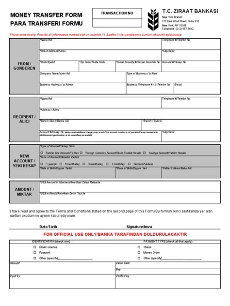 Money Transfer Formnew Cheque Financial Transaction Free 30 Day Trial Scribd