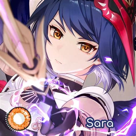 Genshin Impact Sara Cosplay Contact Lenses Seni Anime