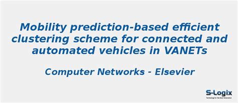 Mobility Prediction Based Efficient Clustering Ns2 Projects S Logix