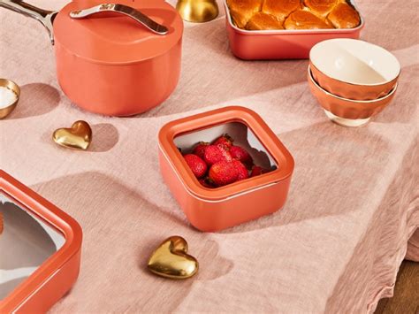 Non Stick Ceramic Coated Small Glass Container Food Storage Container