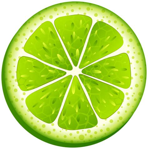 Green Lime Slices Background