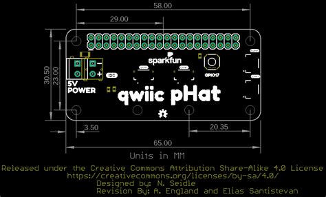 Sparkfun Qwiic Phat V20 For Raspberry Pi Stemma Qt Qwiic Id 5142