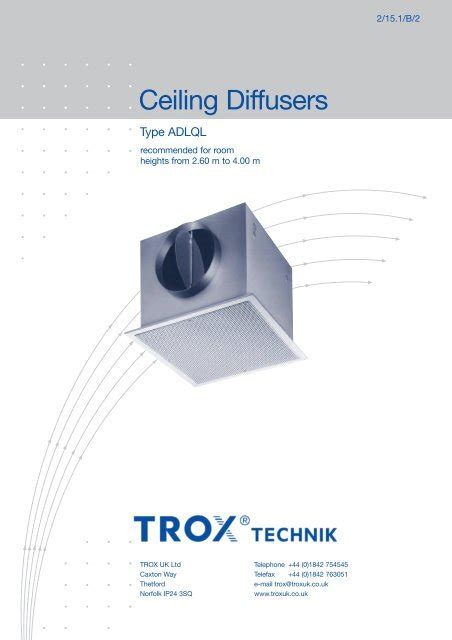 Ceiling Diffusers Trox