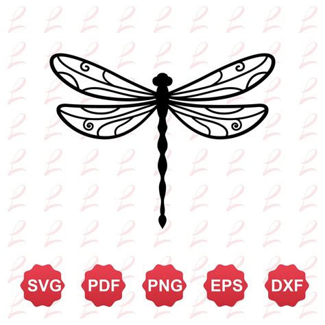 Dragonfly Svg Png Eps Dragonfly Cricut Dragonfly Silhouette Cut