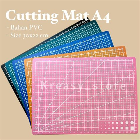 Jual Cutting Mat A4 Pvc 30x22cm Alas Potong Kerajinan Tangan Tipis