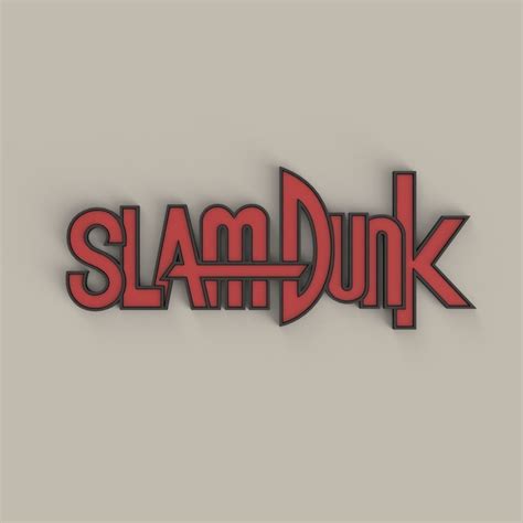 Slam Dunk Logo 3d Model 3d Printable Cgtrader