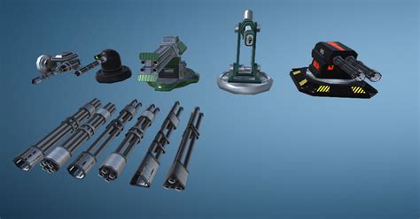 Sentry Gun Collection Hq 3d Guns Unity Asset Store