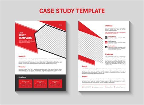 Case Study Flyer Design Template 22708072 Vector Art At Vecteezy