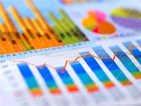 Detailed Financial Report With Colorful Graphs And Charts Premium Ai Generated Image