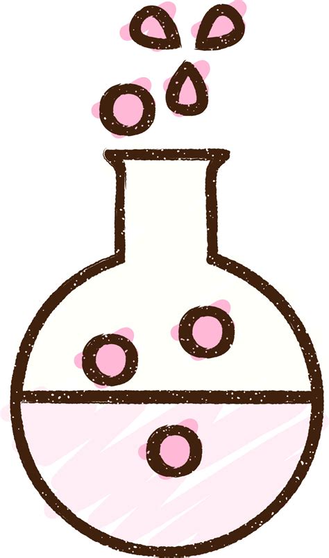 science experiment chalk drawing 9799108 vector art at vecteezy