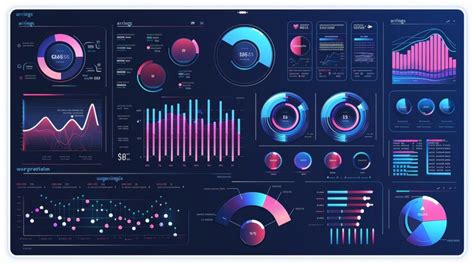 Premium Photo Mockup Dashboard Futuristic Design With Modern Infographics Diagrams And Finance