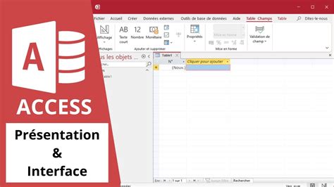 Microsoft Access Introduction Et Présentation Youtube