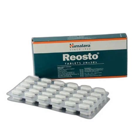 Himalaya Reosto Tablet, 1 Strip Of 30 Tablets at ₹ 166 in Surat | ID ...