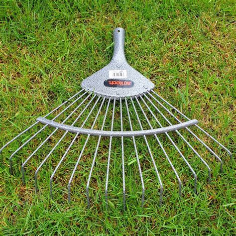 Replacement 16 Tooth Lawn Rake Head Garden Carbon Steel Grass Leaves