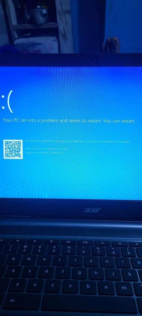 Acer Chromebook Has A Blue Screen And It Doesn T Want To Restart Acer Community