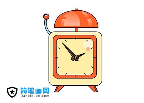 钟表闹钟简笔画图片 简笔画网