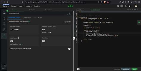 Akash Tripathy On Linkedin Gfg160 Geekstreak2024 Ptod Array Hashing Java