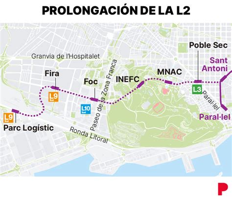 La L2 Hasta El Llobregat Por Debajo De Montjuïc Un Metro