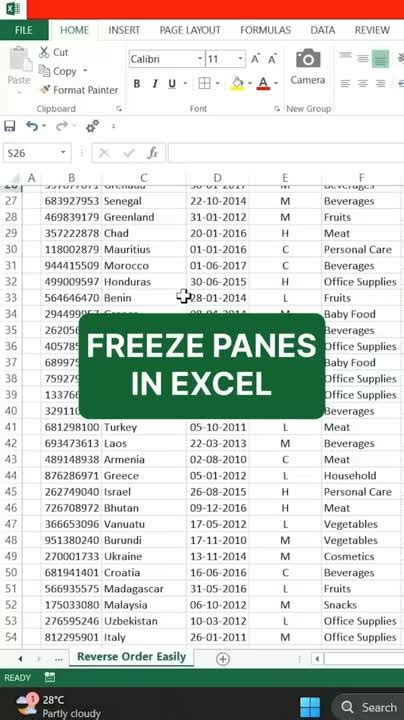 How To Use Freeze Panes In Microsoft Excel Aiita Computer Training Centre Posted On The Topic