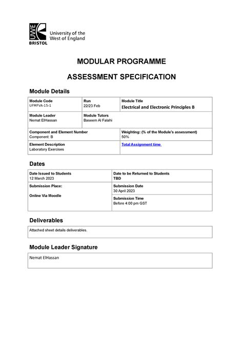Eepb Cw Logbook This Assignments Is Mandatory To Pass The Model Modular Programme Assessment