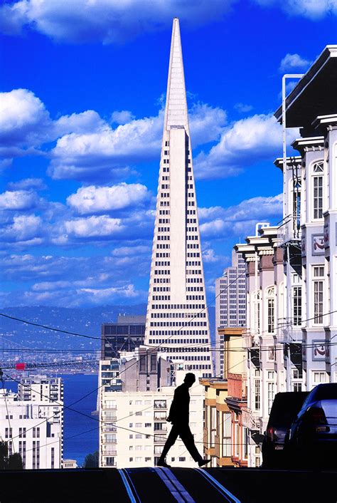 Mitchell Funk View From Nob Hill Of Transamerica Pyramid San