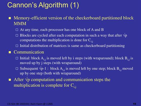 Ppt Dense Matrix Algorithms Powerpoint Presentation Free Download