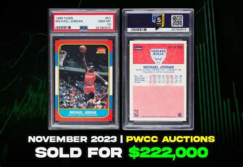 1986 Fleer Michael Jordan Rookie Card Sells For 222000