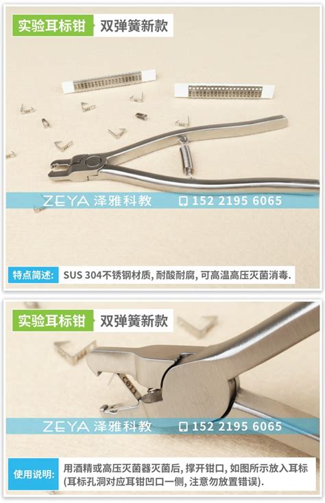 实验小鼠耳标 大鼠耳钉耳号 老鼠裸鼠白鼠耳朵标记 耳标钳 耳号钳 阿里巴巴