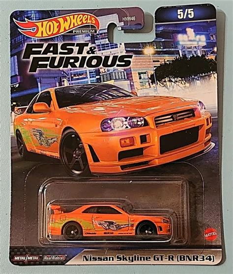 Hot Wheels Premium Nissan Skyline Gtr R34 Bnr34 Fast And Furious New