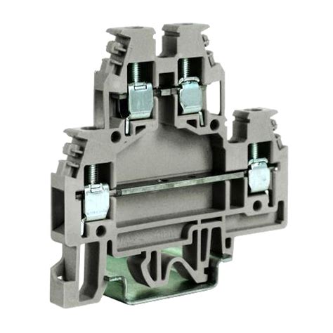 2 Level Terminal Block Exe Rated Din Rail Mount Screw Terminal Block 2 Level 20a 600v 20 10