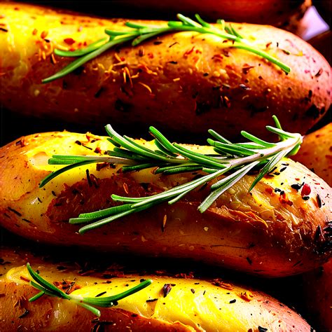 Download Rosemary Baked Potato Png Pfm52