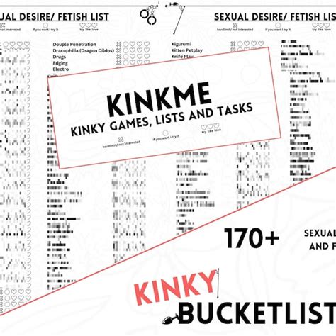 Kinky Bucket List Etsy